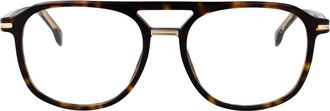 HUGO BOSS Homme, Accessoires, Brun, Taille: 53 MM Lunettes Optiques &Eacute;l&eacute;gantes Mod&egrave;le 1755
