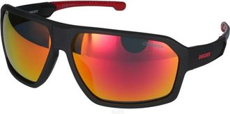 Carrera Homme, Accessoires, Noir, Taille: 66 MM Lunettes de Soleil Noir Rouge Style Ducati