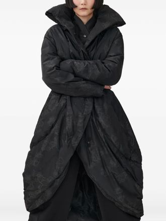 Annette G&ouml;rtz manteau Amba &agrave; fleurs - Noir