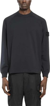 Stone Island Homme, Sweatshirts et sweats &agrave; capuche, Bleu, Taille: L Felpa