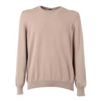 Fedeli Maglia Girocollo - - Knitwear - Herren - Beige - XL