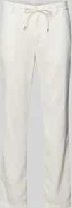 HUGO BOSS Modern Fit Straight Leg Hose aus Leinen-Mix Modell KANE1