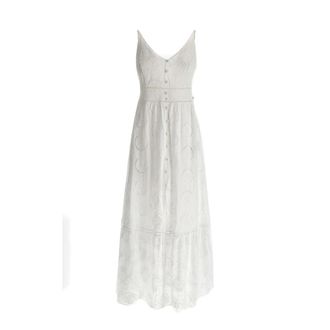 Guess Wei&szlig;e Baumwollkleid Hergestellt in Italien - - Dresses - Damen - Wei&szlig; - L