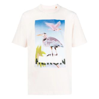 Heron Preston Zensierter Bedrucktes T-Shirt in Wei&szlig; - - Tops - Herren - Wei&szlig; - S