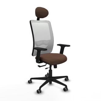 Piqueras y Crespo Call Center Stuhl Zulema mit 2D-Armlehnen, h&ouml;henverstellbarer Lendenwirbelst&uuml;tze und festem Kopfteil, ausgestattet mit Syncro/Traslack und Schneidesch