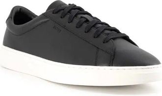 HUGO BOSS Herren Sneaker schwarz Glattleder
