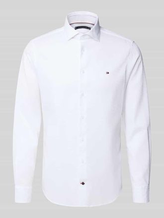 Tommy Hilfiger Slim Fit Businesshemd mit Kentkragen