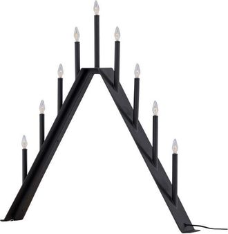 Paris Prix Paris Prix - Lampe &agrave; Poser Bougeoir D&eacute;co Are 64cm Noir