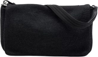 Prada Sac bandouli&egrave;re Pre-owned en laine - Femme - Pre-owned - Noir - Taille: ONE Size