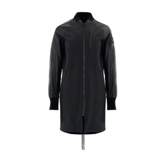 Moose Knuckles Femme, Manteaux, Noir, Taille: 38 FR Parka en tissu technique et cuir