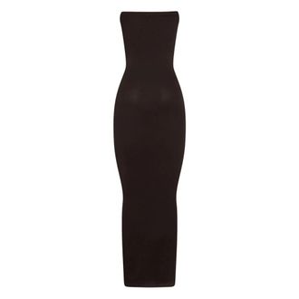 Wolford Braunes Tr&auml;gerloses Rundstrickkleid - - Dresses - Damen - Braun - S