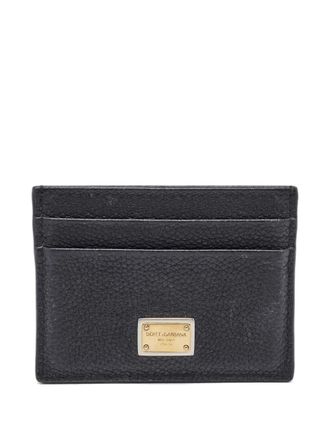 Dolce & Gabbana porte-cartes en cuir 2024 - Noir