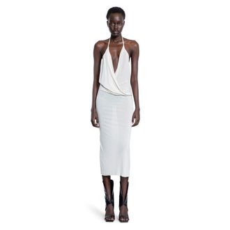 Rick Owens Hollywood Draped Dress in Viscose silk jersey
