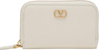 Valentino Garavani Femme, Accessoires, Beige, Taille: ONE Size Zip Around Wallet
