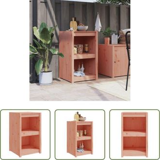 vidaXL Holz K&uuml;chenschrank - Outdoor-K&uuml;chenschrank MEPPEL 55x55x92 cm Massivholz Douglasie