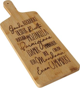 Boltze Schneidebrett Schneidebrett K&auml;se aus Bambus 40cm lang