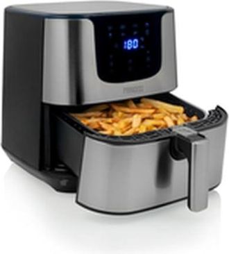 Princess Heißluftfritteuse XXL mit 5,5 Liter - 62,2% weniger Energieverbrauch - Digital Airfryer Deluxe - 8 Programme - Edelstahl - Ohne Öl - Aerofryer 182060,
