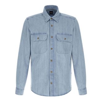 HUGO BOSS Homme, Chemises, Bleu, Taille: 3XL Chemise en denim Liam