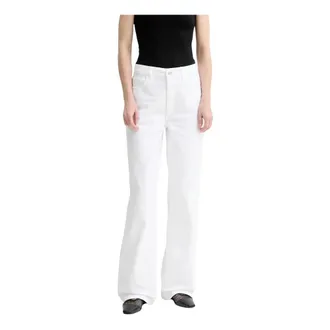 Gestuz Zolina Twill HW Wide Jeans - - Jeans - Damen - Wei&szlig; - W29