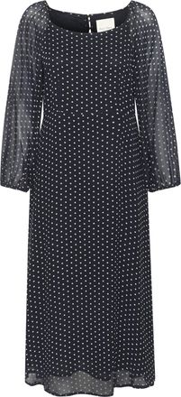 Part Two Part Two Damen Lankapw Kleid, Dark Navy Dot, 40