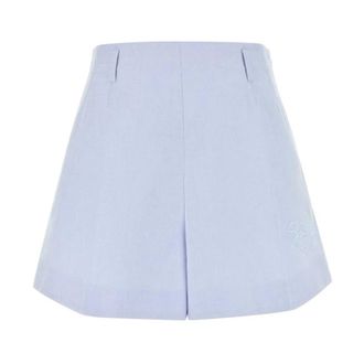 Givenchy High-Waisted Pleated Shorts - - Shorts - Damen - Blau - S