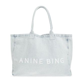 Anine Bing Leo Denim Shopper Bag - - Bags - Damen - Blau - ONE SIZE