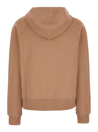 Max Mara Womens Sweatshirt Marea Beige Cotton Sweatshirts Sweater