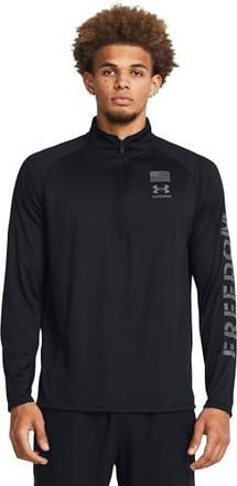 Under Armour Freedom Tech 1/2 fermeture &eacute;clair, Noir/gris, Medium