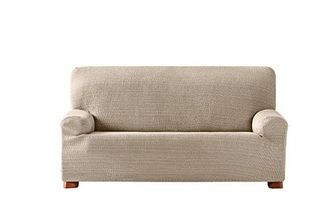 Eysa Aquiles elastisch Sofa überwurf 2 sitzer Farbe 00-Ecru, Polyester-Baumwolle, 37 x 29 x 7 cm, F727080