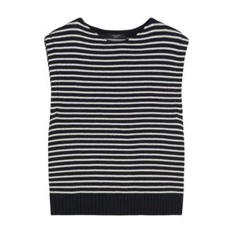 Max Mara Round-Neck Strickwaren - - Knitwear - Damen - Blau - XS