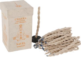 Guru Shop Chakra Incense, Nepal R&auml;ucherschn&uuml;re - Navel/Sandelwood, 10x5x5 cm