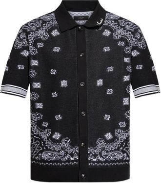 Amiri Baumwollhemd mit Druck - - Shirts - Herren - Schwarzk - S