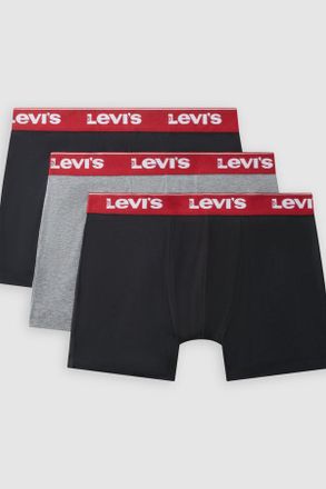 Levi's Repeat Boxer Shorts mit Logo - 3er-Pack - Herren - Schwarz / Schwarz