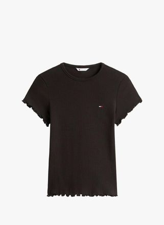 Tommy Hilfiger T-shirt droit en coton m&eacute;lang&eacute;
