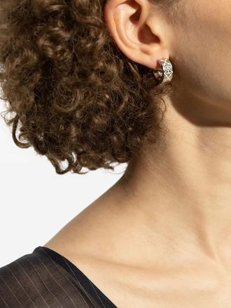 Tory Burch Ohrringe mit Logo-Gravur - Silber