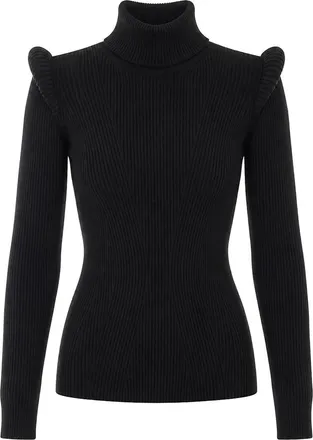 Elisabetta Franchi Rundhalspullover - Schwarz