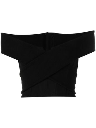 Rta blouse à épaules dénudées - Noir