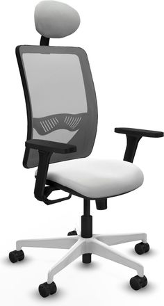 Piqueras y Crespo Gepolsterter B&uuml;rostuhl Zulema mit 3D-Armlehnen, h&ouml;henverstellbarer Lendenwirbelst&uuml;tze und festem Kopfteil, ausgestattet mit Sincro 3 Positionen und Sc