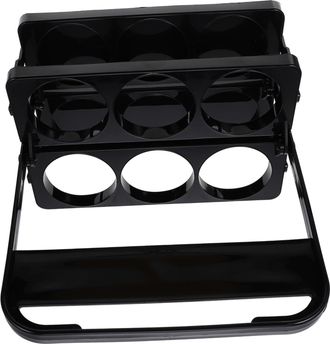 Cabilock Bierflaschenträger Faltbar aus Robustem PP Tragbarer Flaschenkorb mit Praktischem Griff Stabiler Bierträger für Flaschen für Zuhause und Unterwegs Sch