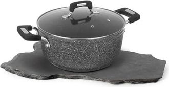 KASANOVA Neu Petra Dunkler Topf Glasdeckel, Durchsichtig (&oslash; 24 cm)