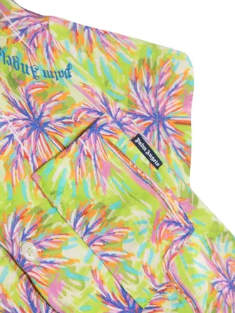 Palm Angels Rayon-Cotton Blend Bowling Shirt - Multicolor