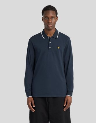 Lyle & Scott Tipped Langarm-Poloshirt