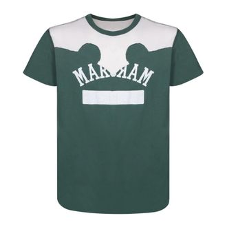 Maison Margiela Cotton T-Shirt - - Tops - Herren - Gr&uuml;n - M