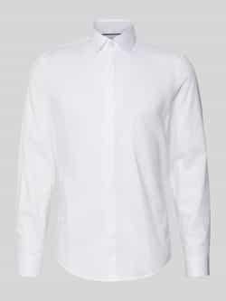Jake*s Slim Fit Business Hemd aus Baumwolle mit Kentkragen
