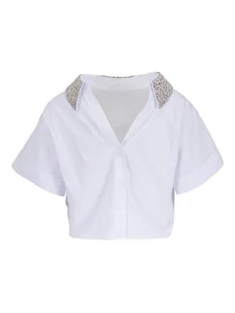 TWP chemise Forever and Always &agrave; ornements - Blanc