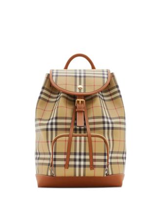 Burberry sac à dos à carreaux - Tons neutres