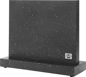 Zayiko Zayiko Magnetischer Messerblock ohne Messer - Holz in Marmoroptik - Küchen Organizer mit beidseitigen Magnetleisten mit rutschfesten Füßen - für bis z