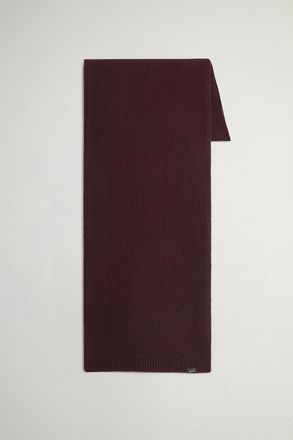 Woolrich Herren Schal aus Wollmischung Burgunderrot Größe ONE