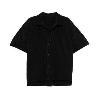 Issey Miyake Herren, Shirts, Schwarzk, LGr&ouml;&szlig;e