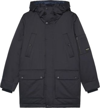 Marc O'Polo Kapuzen-Pufferparka mit REPREVE-Wattierung - - Coats - Herren - Blau - 2XL